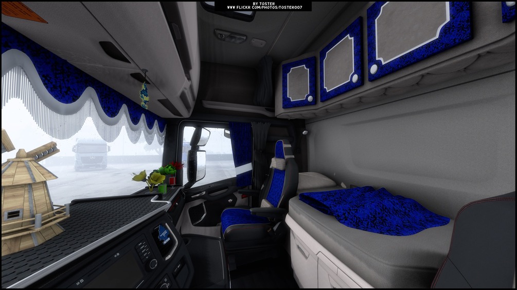Blankets and Pillows Tuning Mod ETS 2 for Scania S/R Next Gen