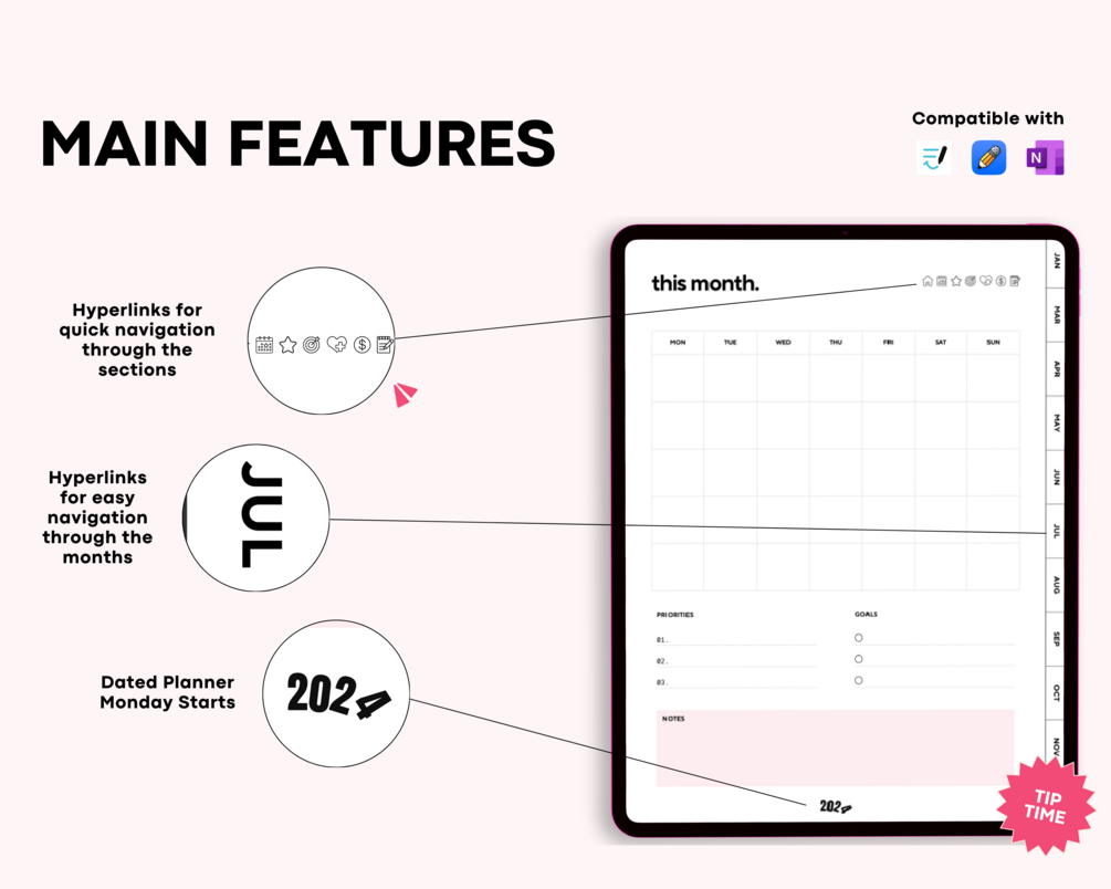 2024 Ultimate Digital Planner - Struggling to Stay Organized & Focused ...