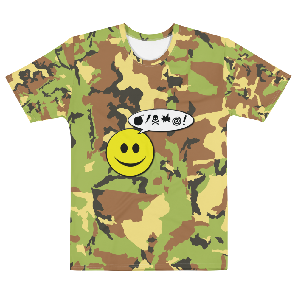 camo smiley webdings shirt XL