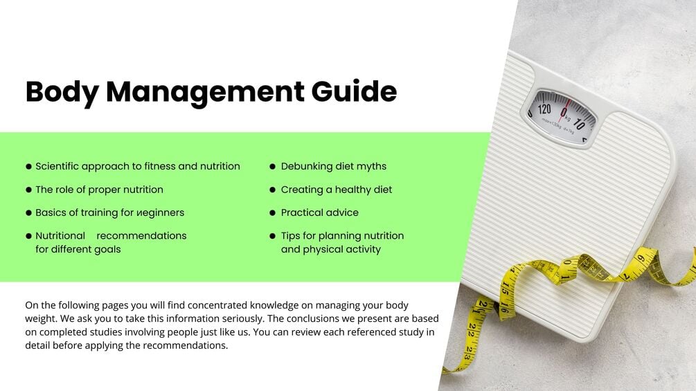 Body Management Guide