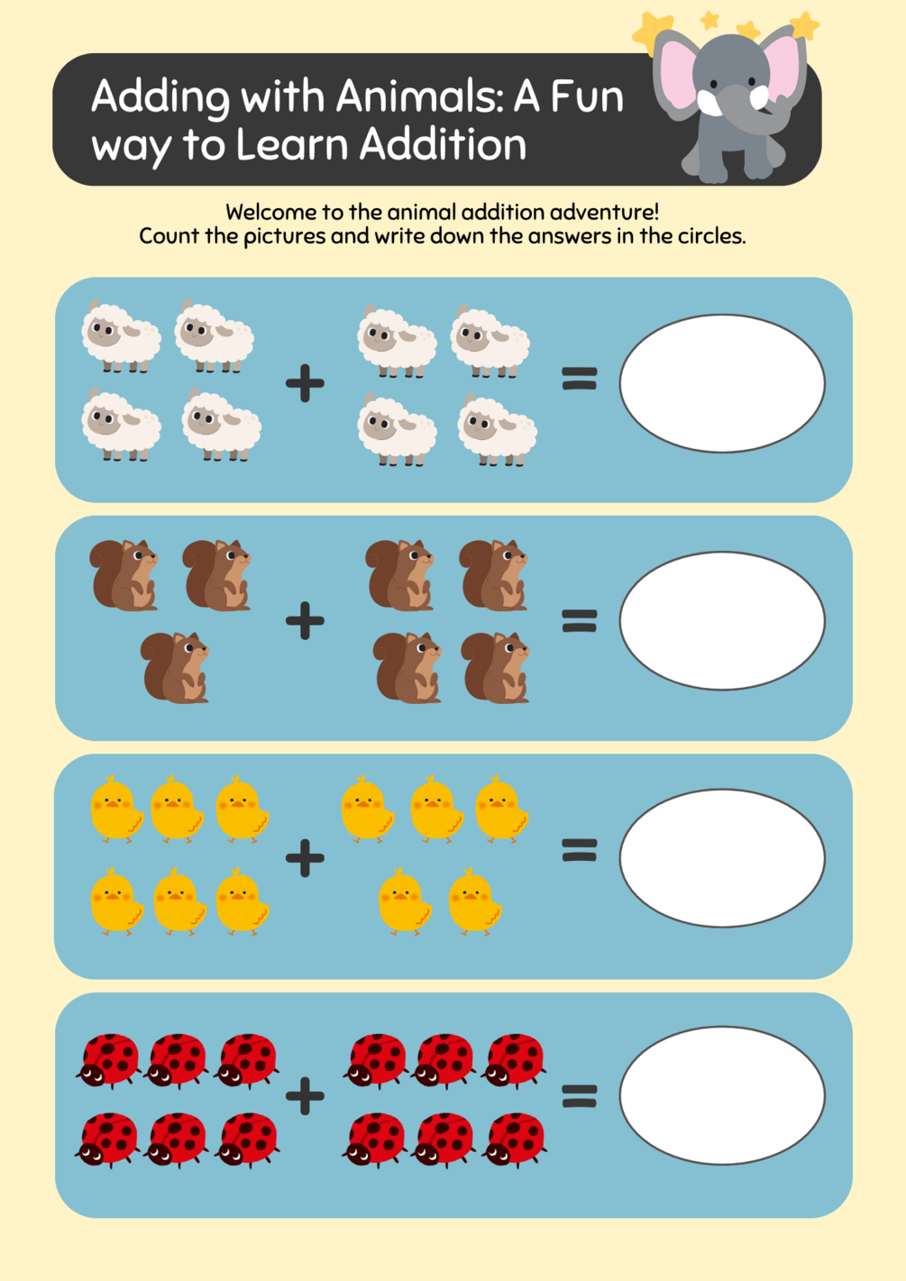 Addition with Animals