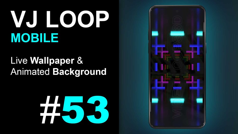 VJ LOOP 53 (Mobile) - Multicolor Dashed Squares - Animated Background ...