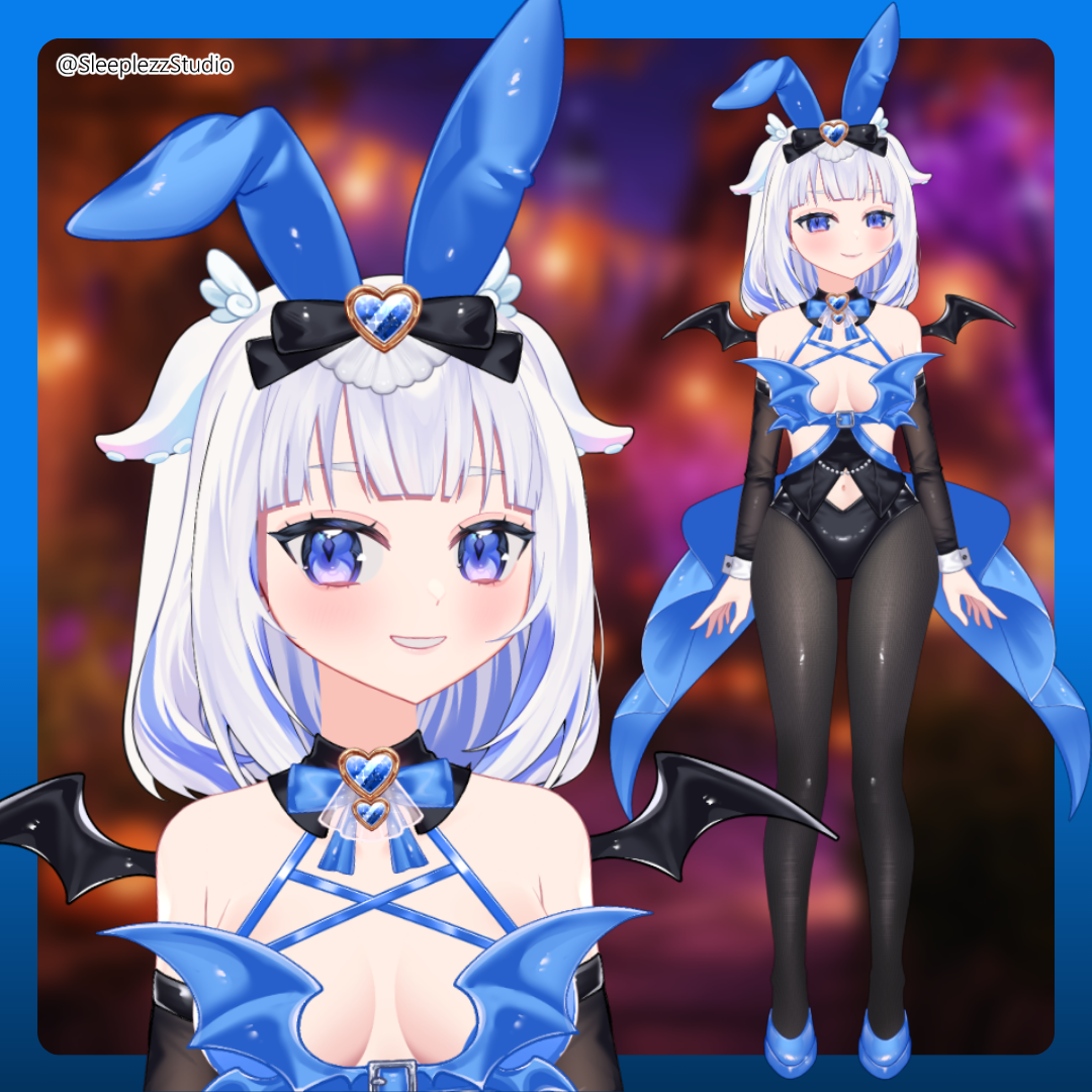 [Live2D Assets for Vtuber] ★ Devil Bunny