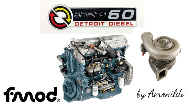 ATS Detroit Diesel Series 60 14l VGT turbo 8in straight pipe sound