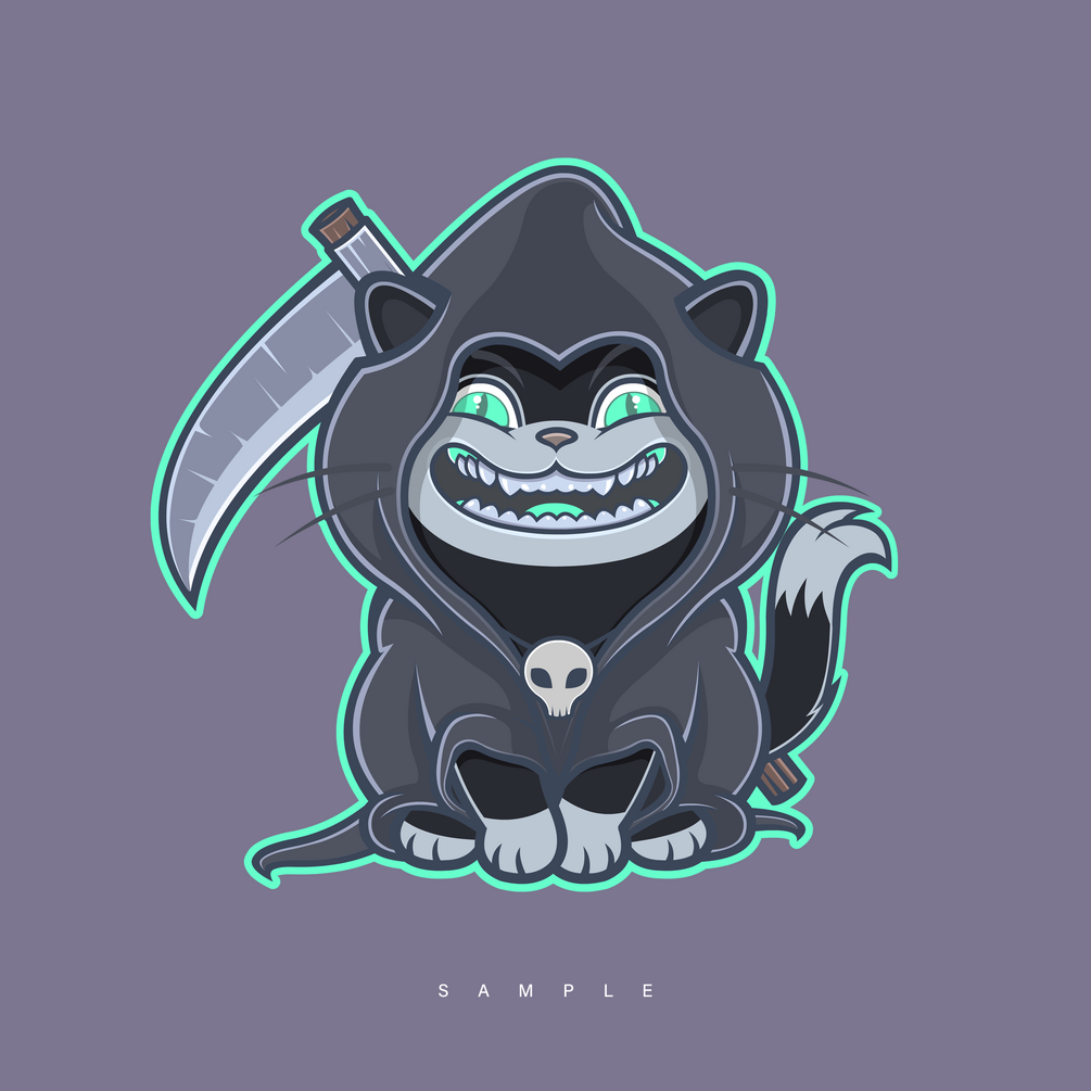 Reaper Cat Printable