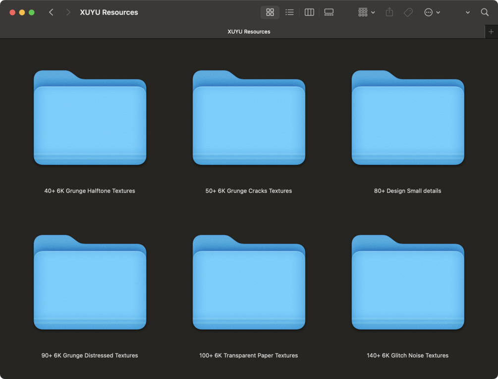 6 Packages Of XUYU Textures