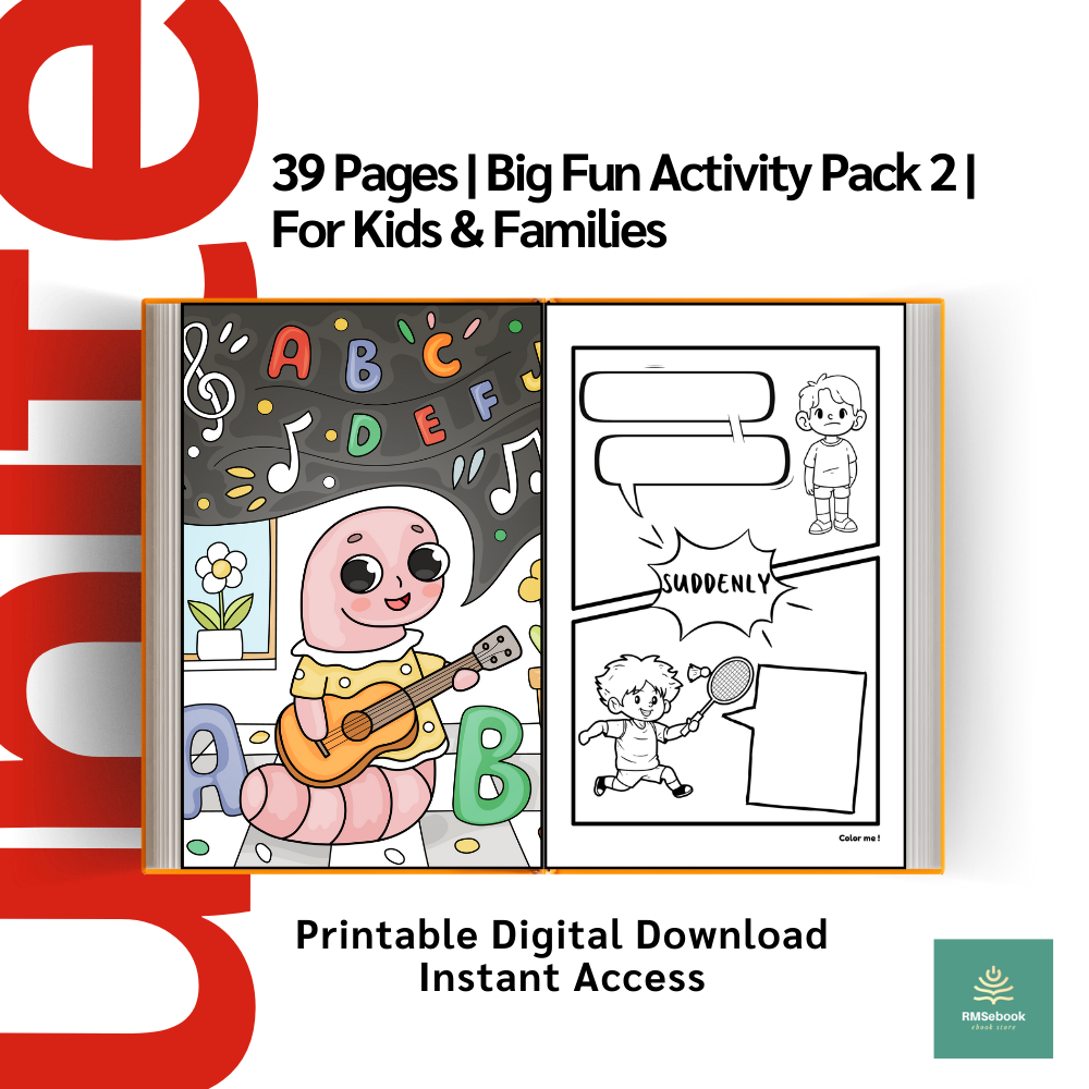 Big Fun Activity Pack 2 for Kids and Families | 39 Printable Learning ...