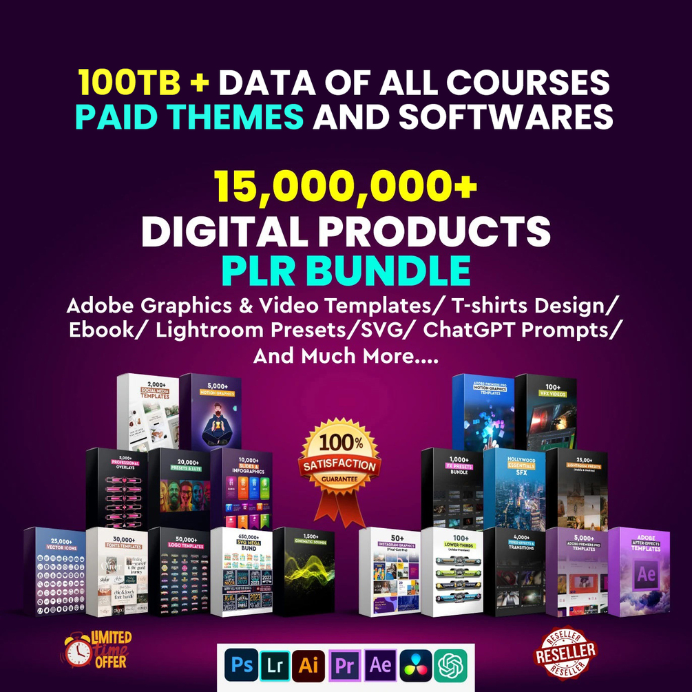 100+ TB Digital Products Data and Premium Courses