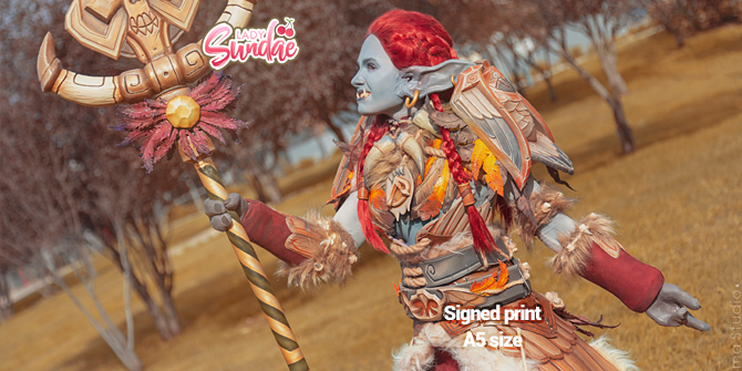 Cosplay Print - Troll Shaman, World of Warcraft (A5) - Lady Sundae