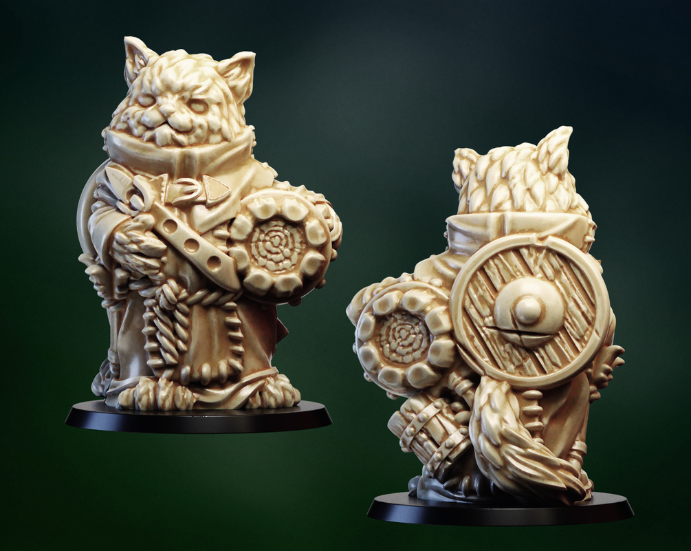 Tabletop miniature. Cat set