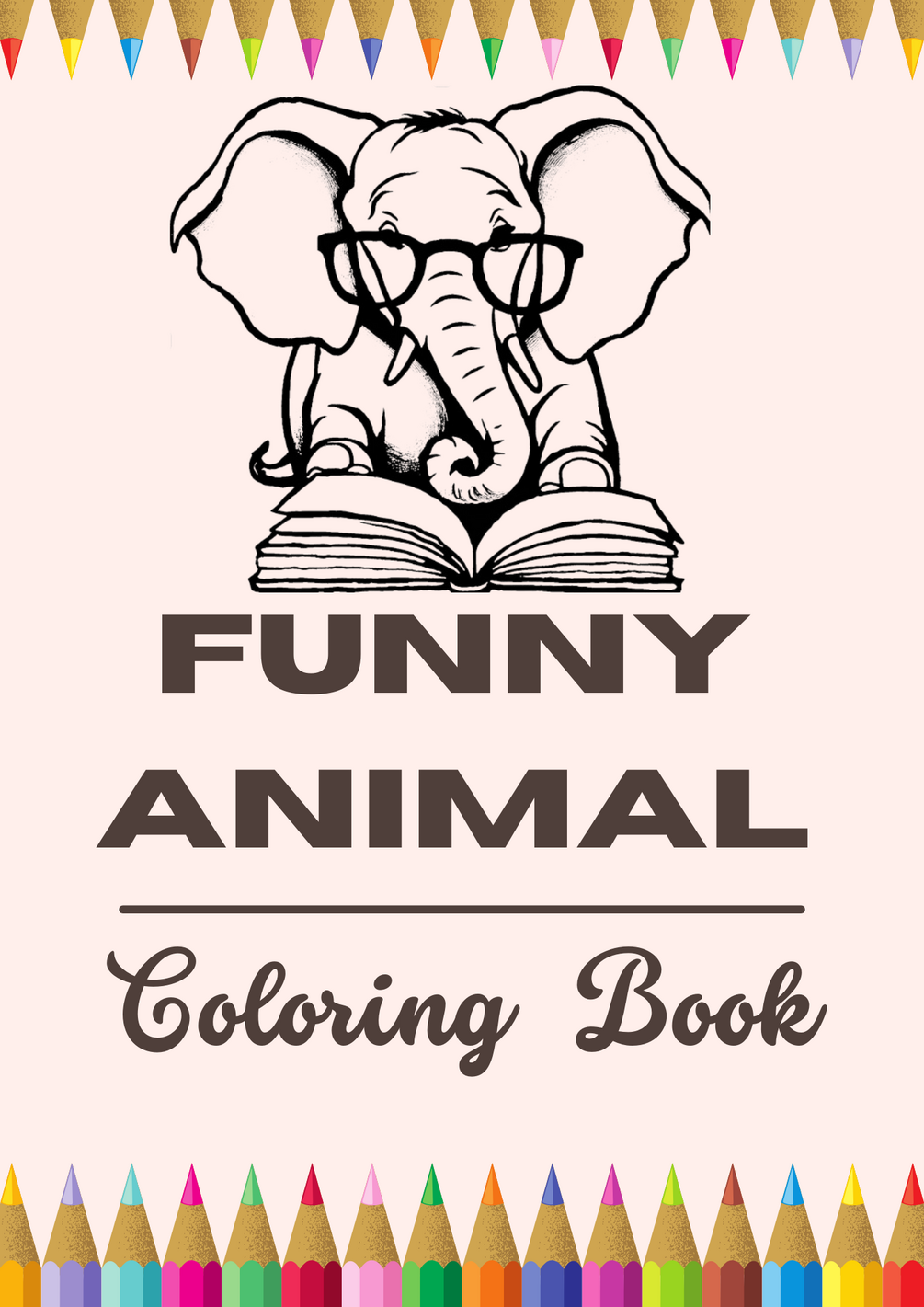 50 Funny Animal Coloring Book
