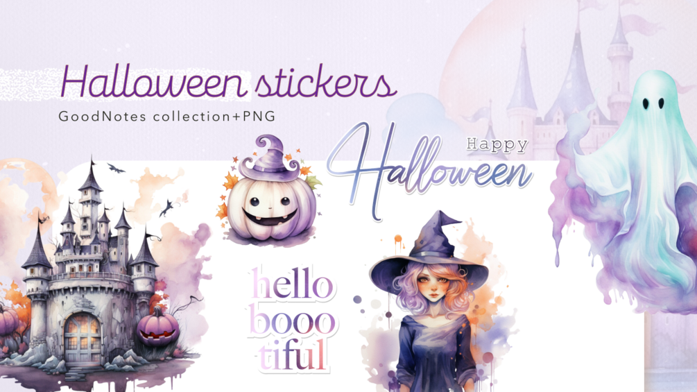 Halloween (GoodNotes+PNG) Stickers