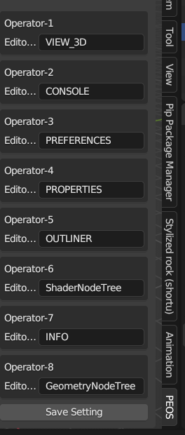 Blender Editor Pie Manu Add-Ons