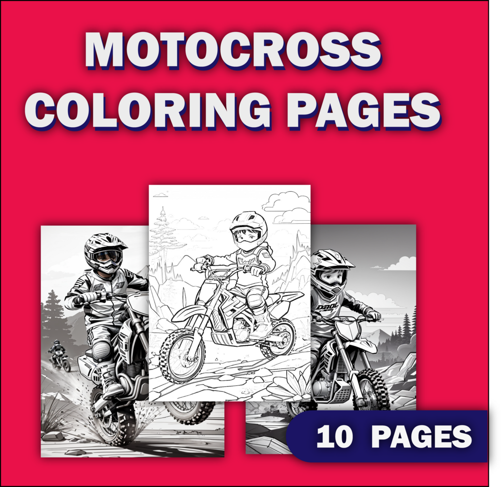 Motocross Coloring Pages