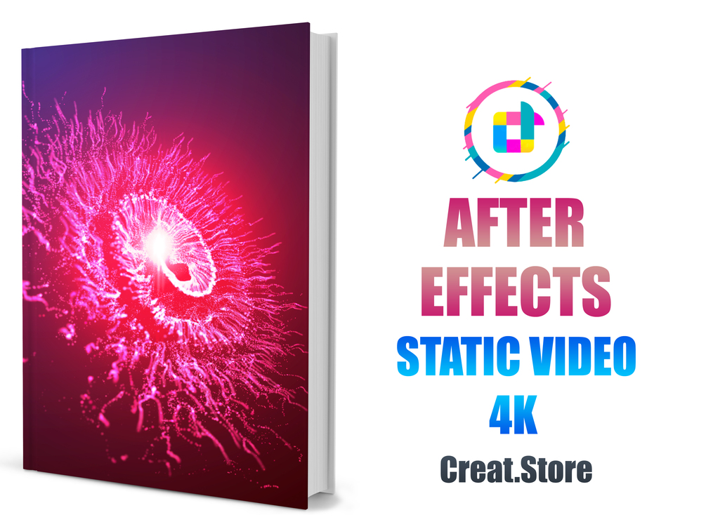 Static video 4K - Adobe After Effects. Spiral. Space. Galaxy.