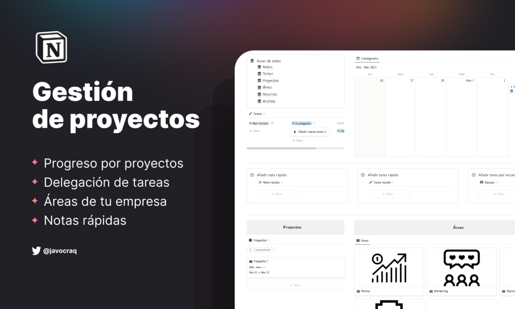Gestión de proyectos en Notion