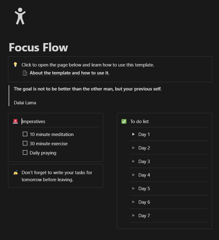 Notion Focus Flow