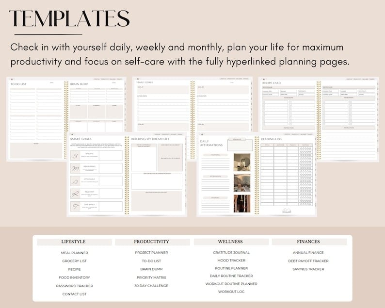 That Girl Planner, Undated Digital Planner, iPad Planner, GoodNotes ...