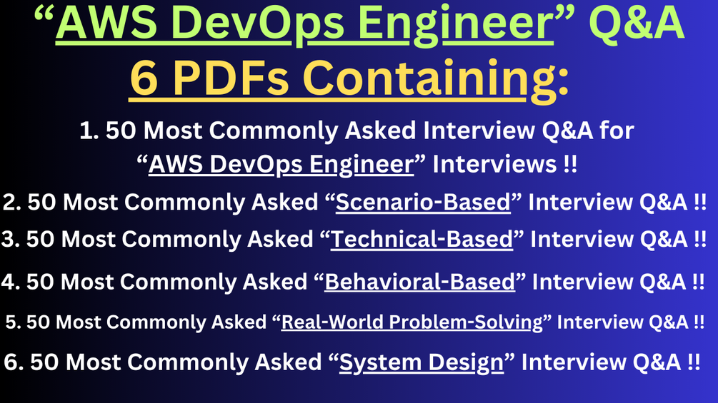 6 PDFs containing ALL Types of Most Asked Interview Q&A (Scenario-Based, Technical-Based ...