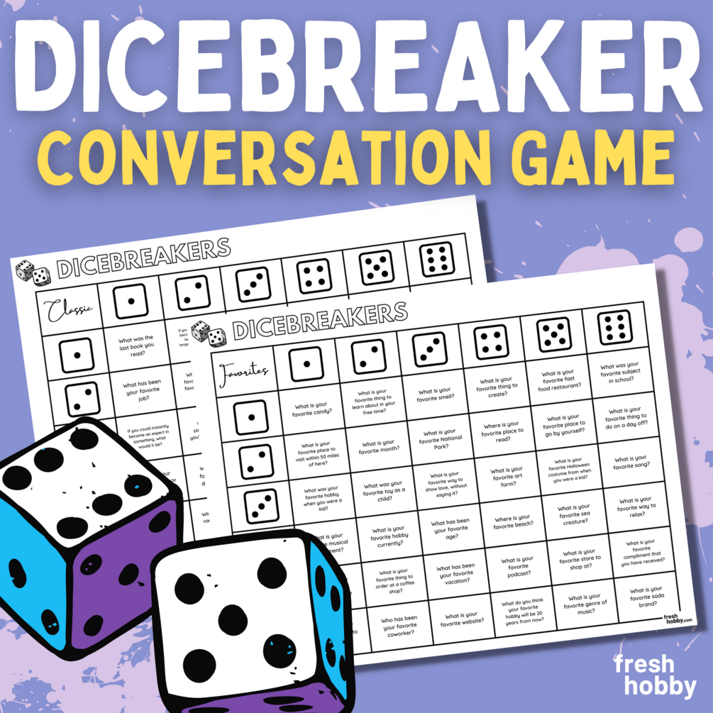 DICEBREAKER - Simple Icebreaker Conversation Game for All Ages (Hours ...