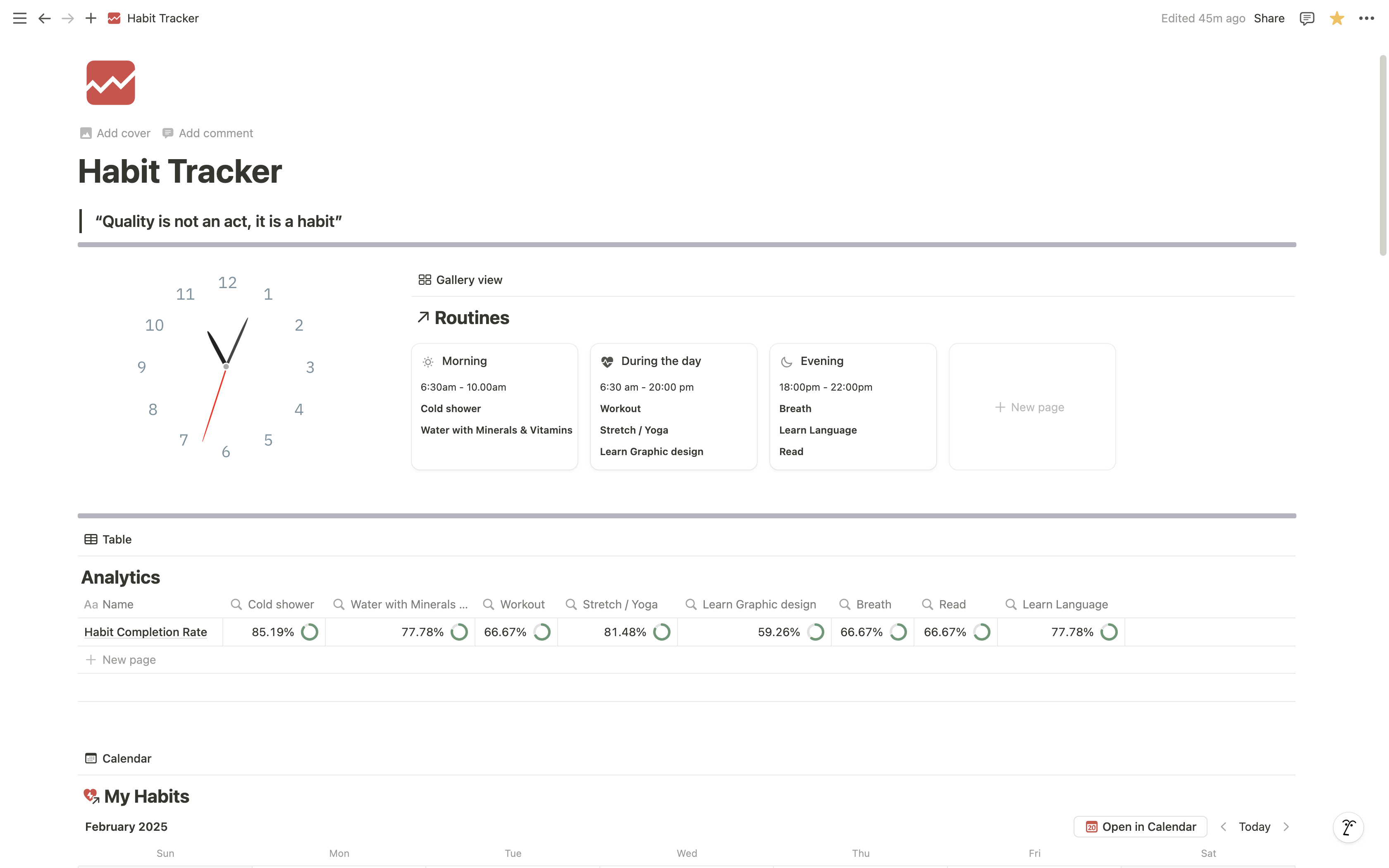 Habit Tracker – Build Better Routines & Stay Consistent!