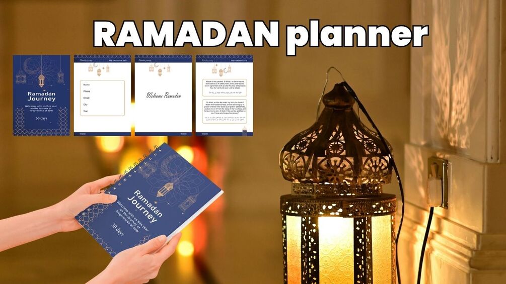 Printable Ramadan Planner Undated : A 30-Day Spiritual & Productivity ...