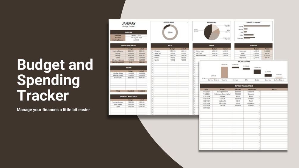 Budget / Spending Tracker Spreadsheet