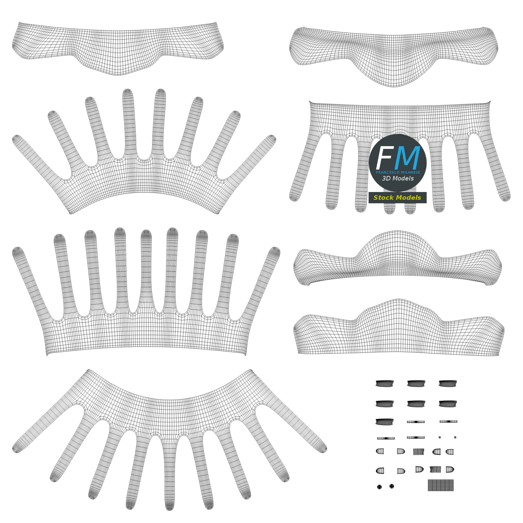 3D MODEL - Claw hair clip