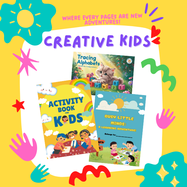 Printable Busy Book Set (3 in 1) | Educational PDF for Kids Ages 3-5