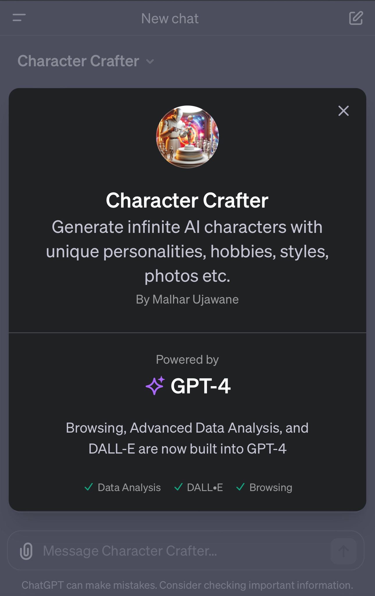 Character Crafter GPT: AI-Powered Character Personality Generation