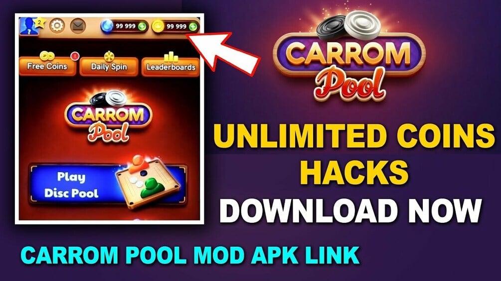 Carrom Pool Hack Android and iOS Get Unlimited Free Gems and Coins