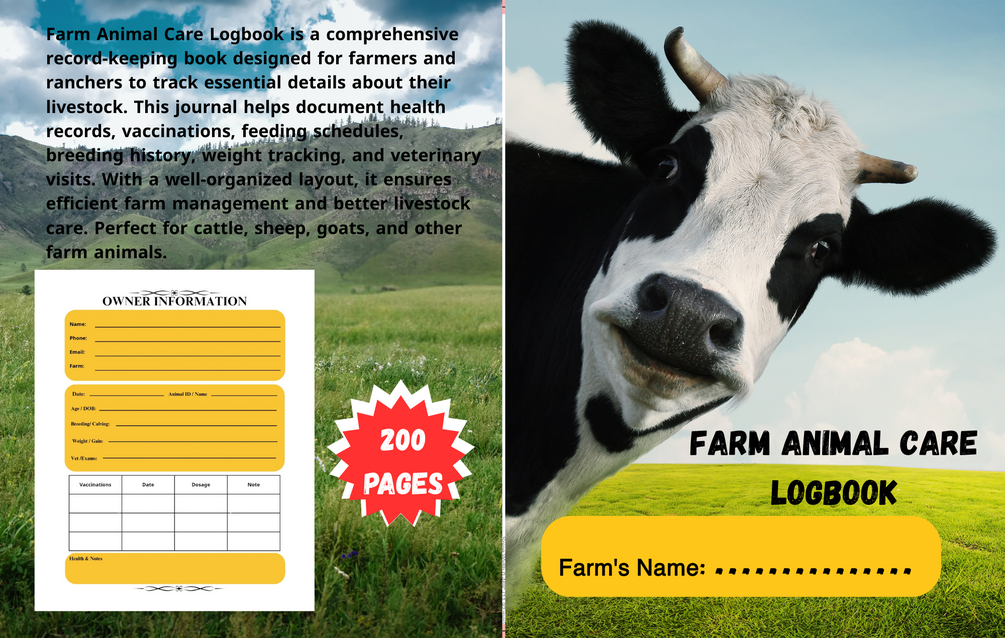Farm Animal Care Logbook