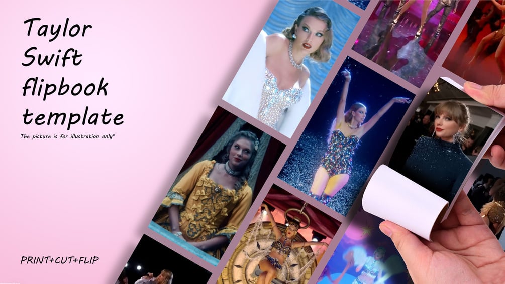 Taylor Swift flipbook template