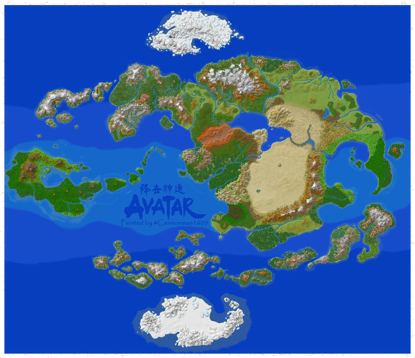 Avatar the Last Airbender World Map - FREE - Bedrock + Java Minecraft Map