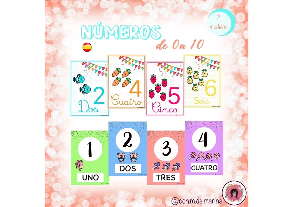 Carteles números 0-10
