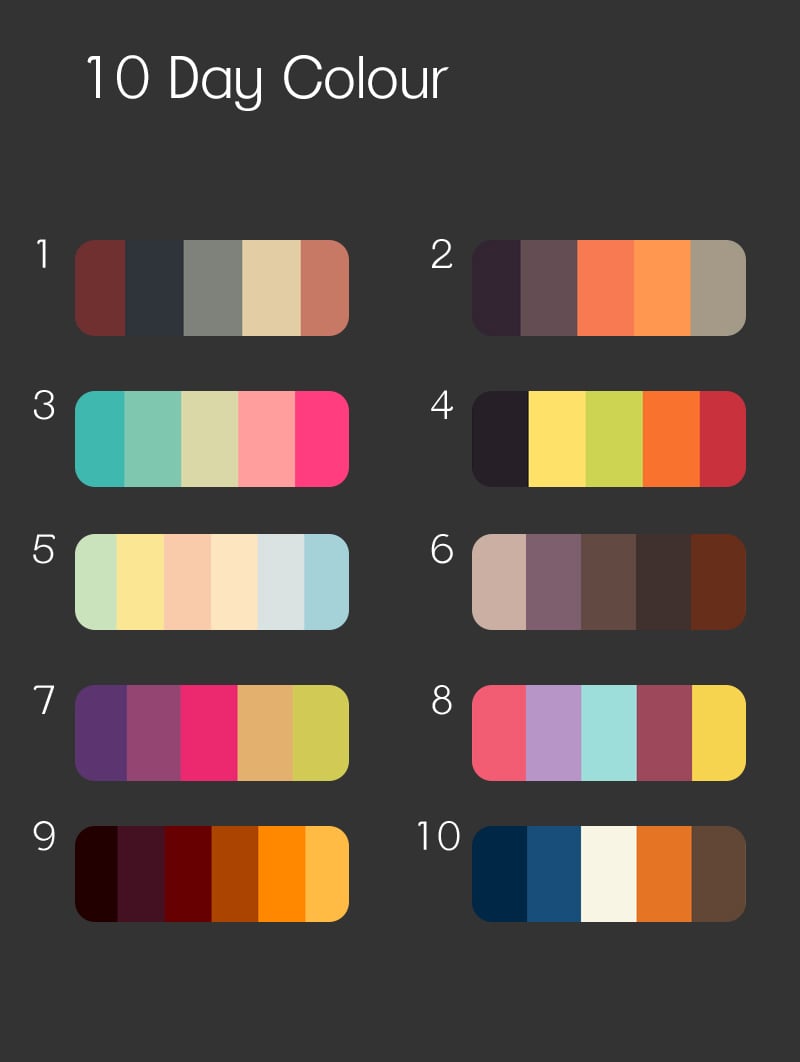 Color Palette 9 for Clip Studio Paint and Ex