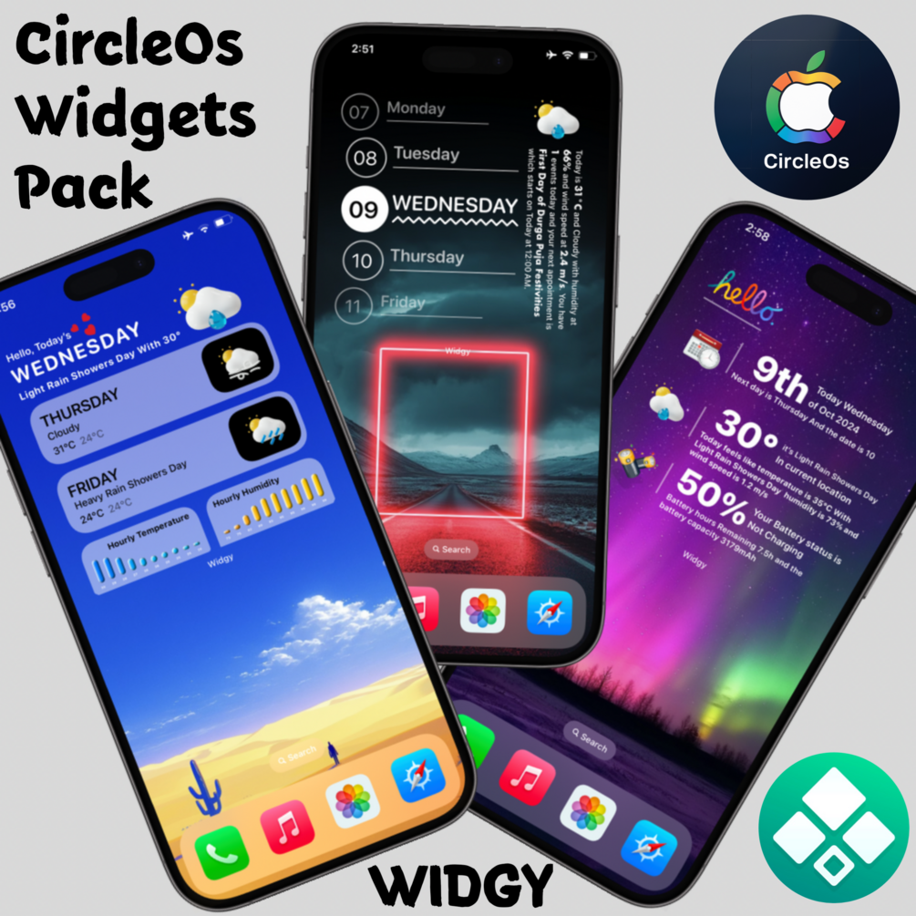 CircleOs Widgets Pack for Widgy App iOS