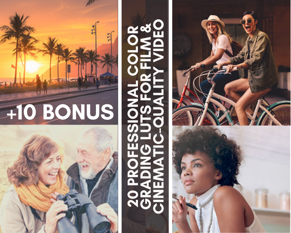 20 Film & Cinematic Professional Color Grading & Video Editing LUTs ...