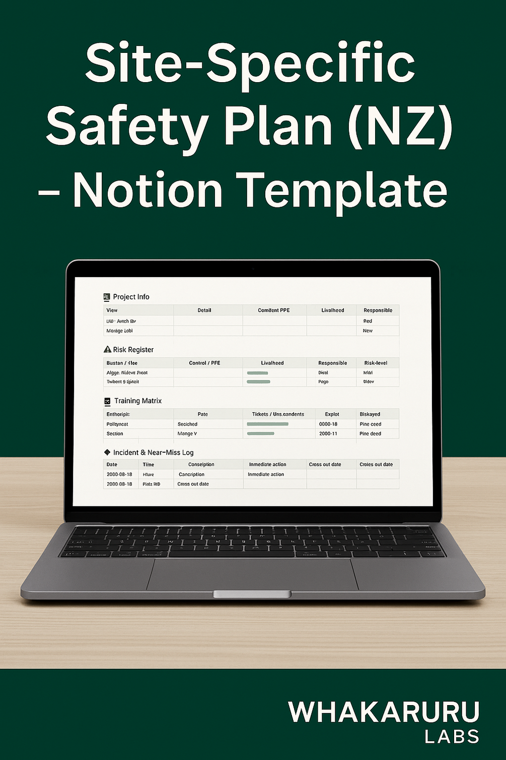 Site-Specific Safety Plan (NZ) — Notion + PDF