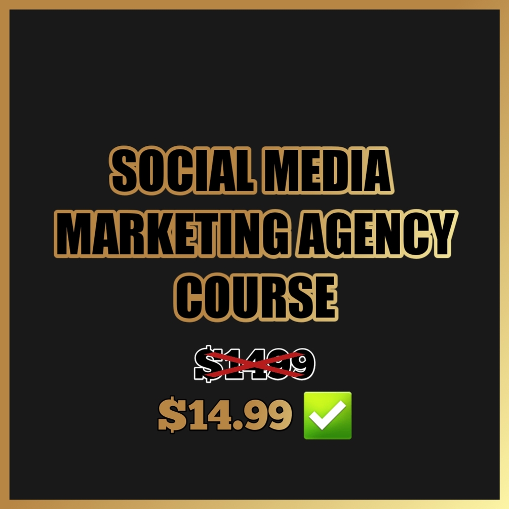 Social Media Marketing Agency Course!