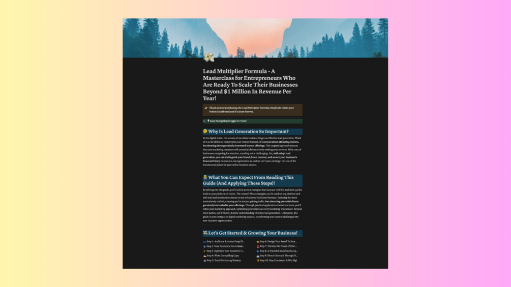 Lead Multiplier Formula - A Masterclass for Entrepreneurs Who Are Ready ...