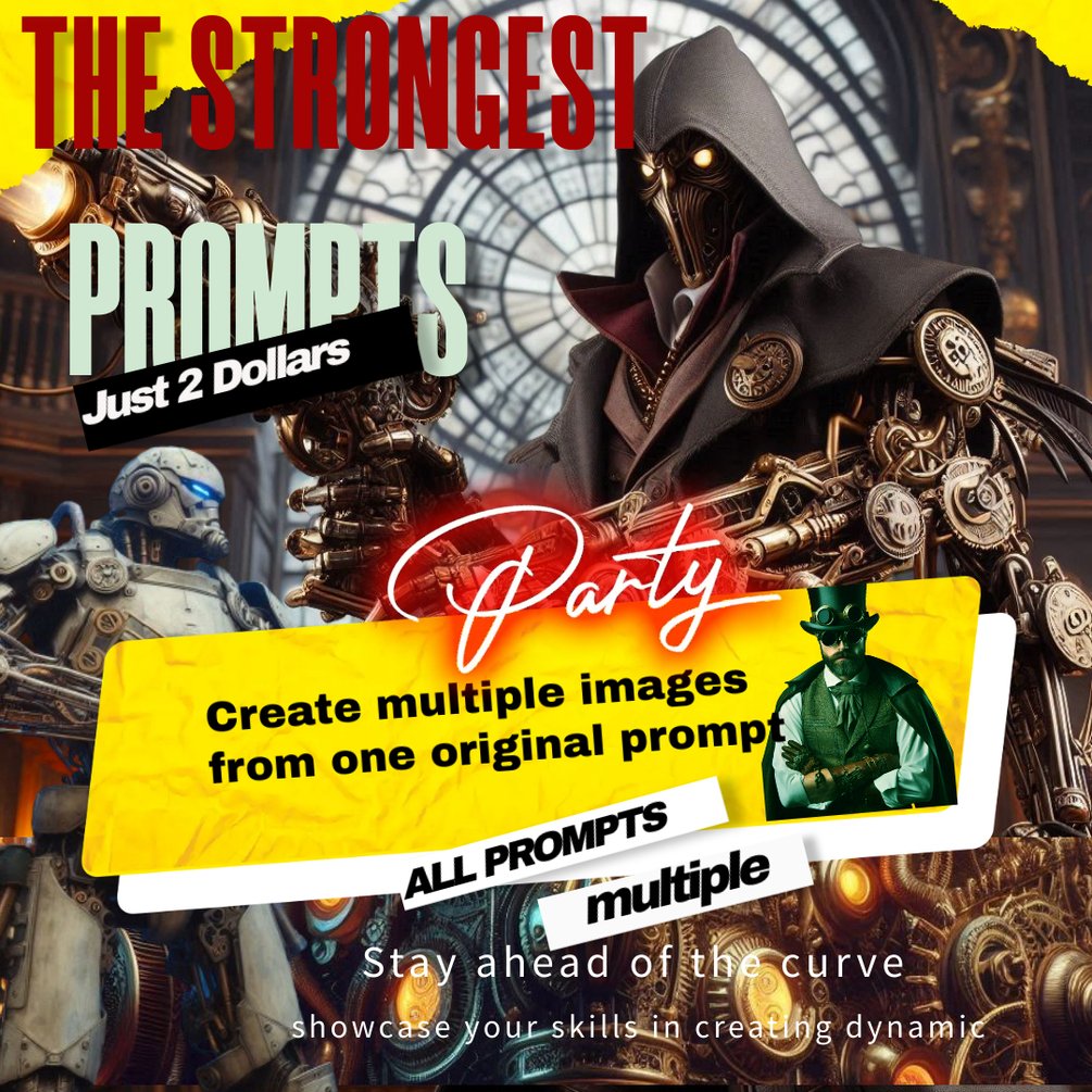 THE STRONGEST PROMPTS: CREATE MULTIPLE IMAGES FROM ONE ORIGINAL PROMPT