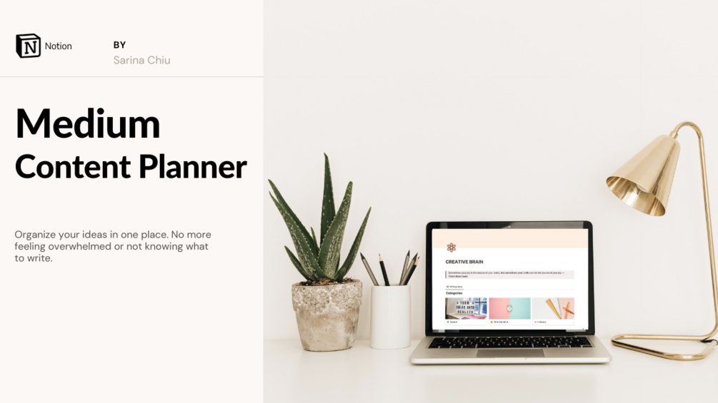 Medium Content Planner - Notion Template