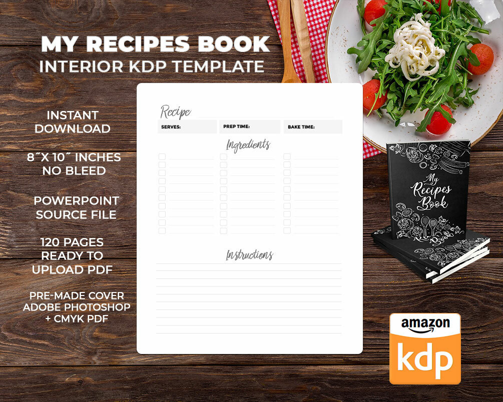 My Recipes Book KDP Interior