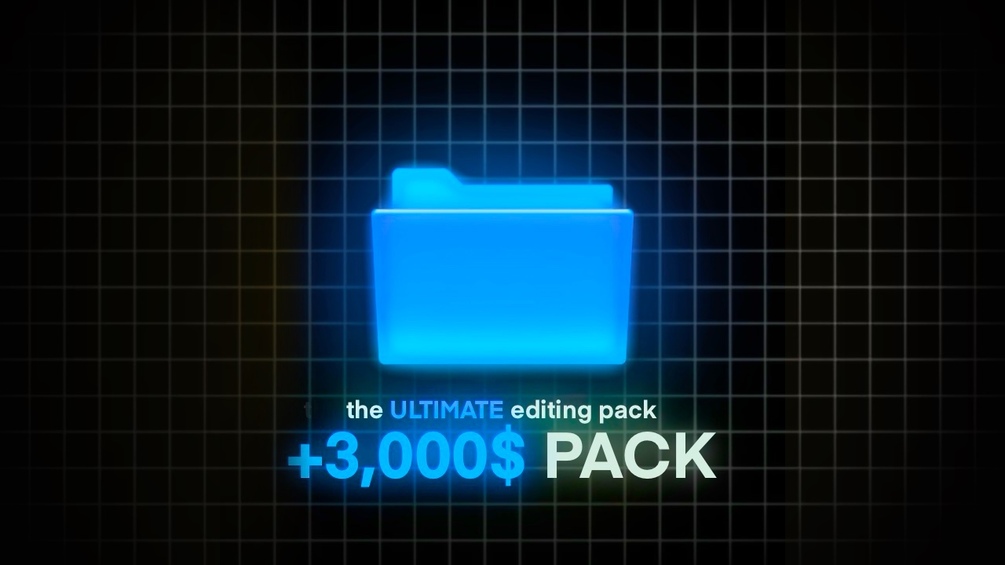 THE ULTIMATE Editing Pack - +3,000$ Valued Assets All in ONE PACK - 80$