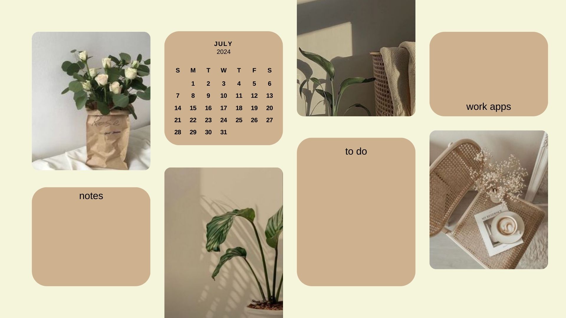 Desktop Wallpaper and Organizer (2024 and 2025 Calendar)