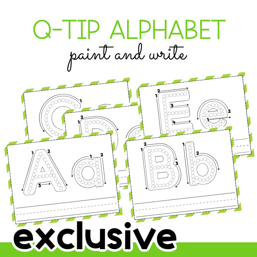 50 EXCLUSIVE ALPHABET Q-TIP PAINT & WRITE (Click the link to order 1-2 ...
