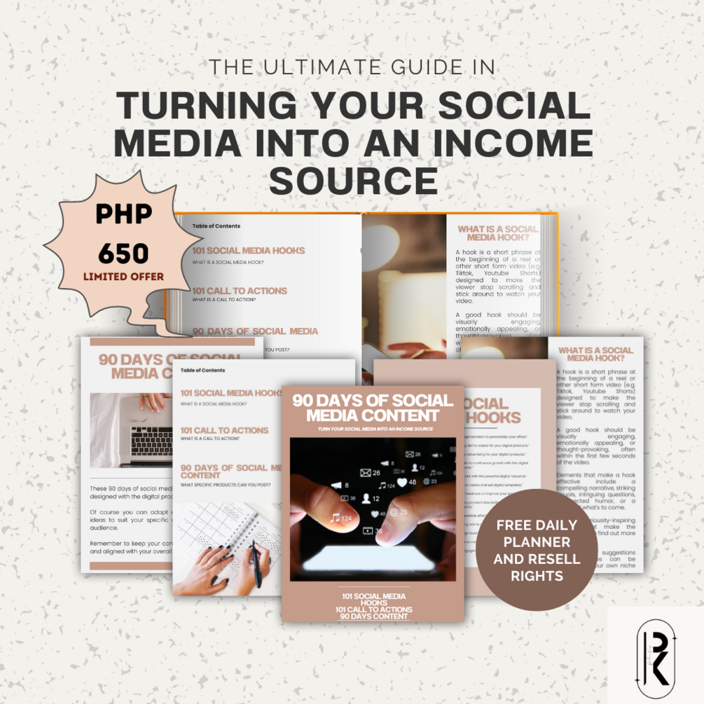 TURN YOUR SOCIAL MEDIA INTO AN INCOME SOURCE | FREE DAILY PLANNER