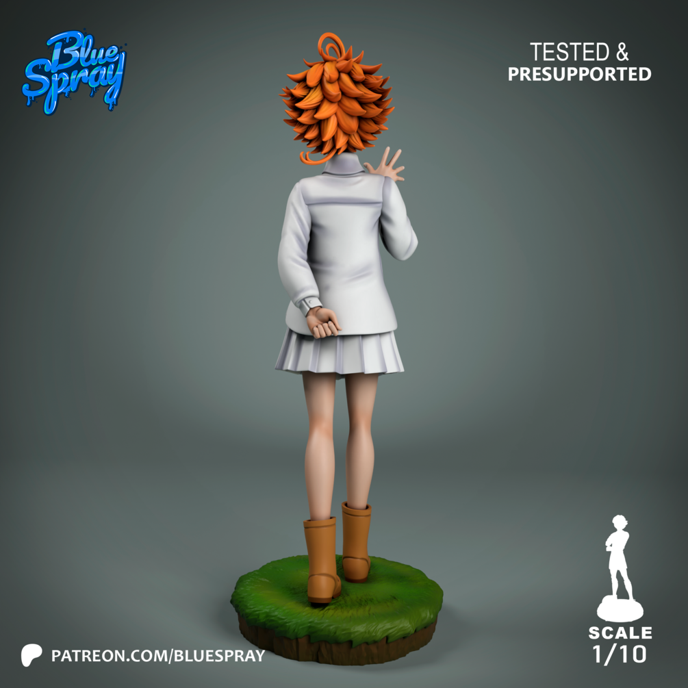 Emma Sculpture (The Promised Neverland ) - BlueSpray3D Models
