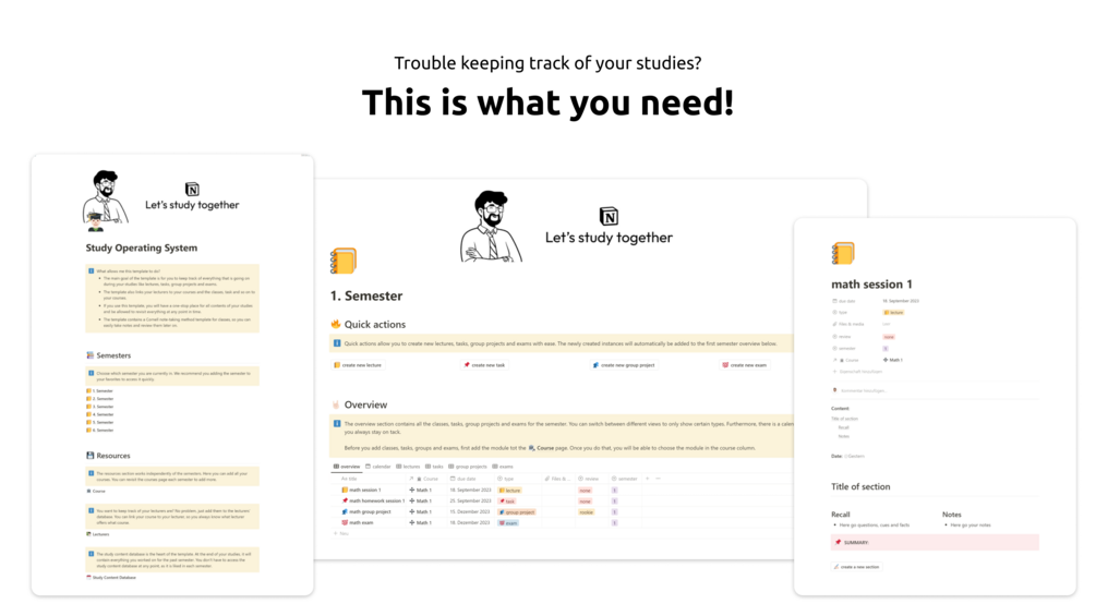 Student Operating System - Notion Template